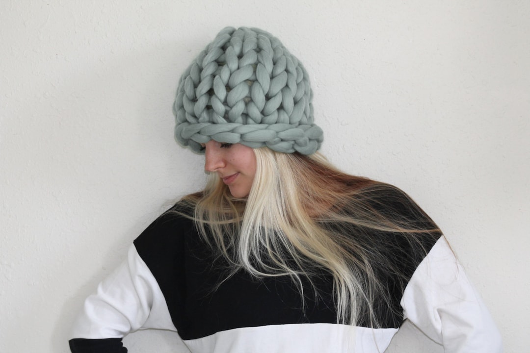 Chunky Hat, Chunky Knit Hat, Hat, Knitted Hat, Knit Hat, Super Chunky ...