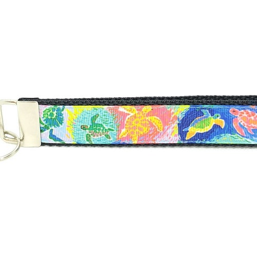 Sea Turtle Key Fob Sea Turtle Keychain Sea Turtle Wristlet - Etsy