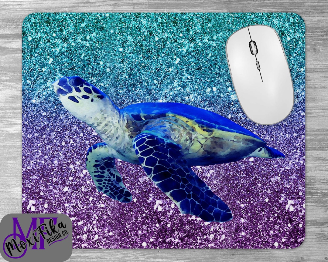 Sea Turtle Mouse Pad - Sea Turtle Desk Mat -sea Turtle Gift - Coworker ...