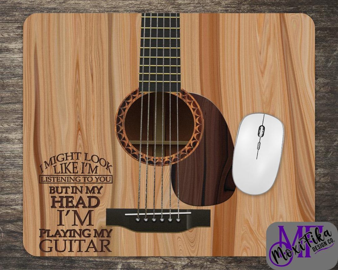 Guitar Mouse Pad Guitar Desk Mat Music Mouse Pad Music Desk Mat ...