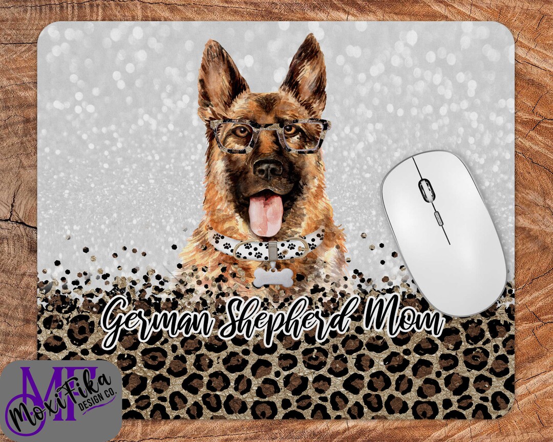 German Shepherd Mom Mouse Pad - German Shepherd Mom Desk Mat - German ...