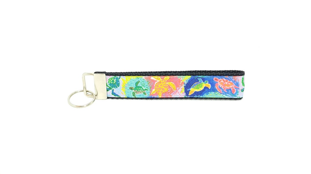 Sea Turtle Keychain Sea Turtle Key Fob Sea Turtle Wristlet Sea Turtle ...