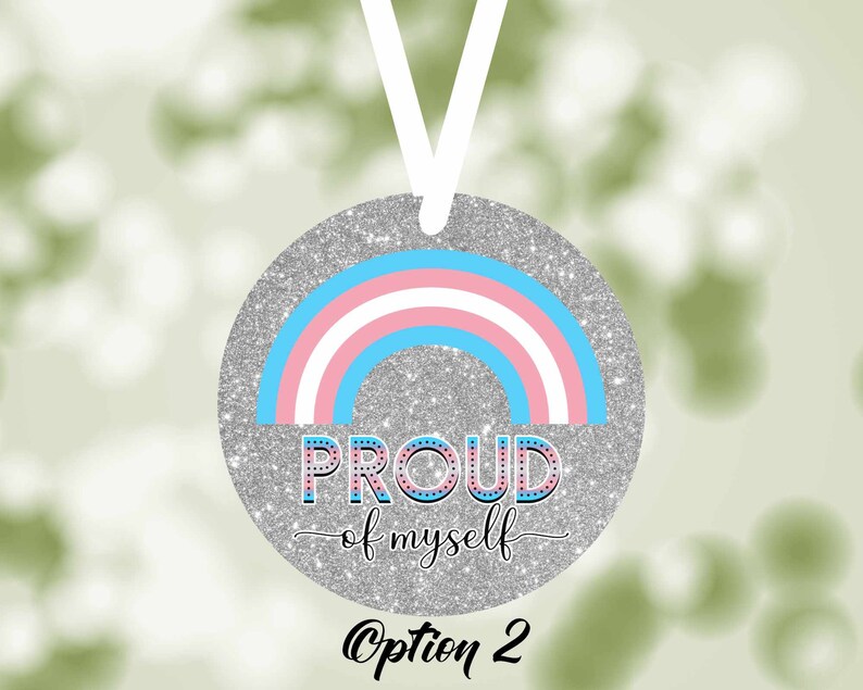 Transgender Pride Ornament - Transgender Pride Flag Christmas Ornament ...