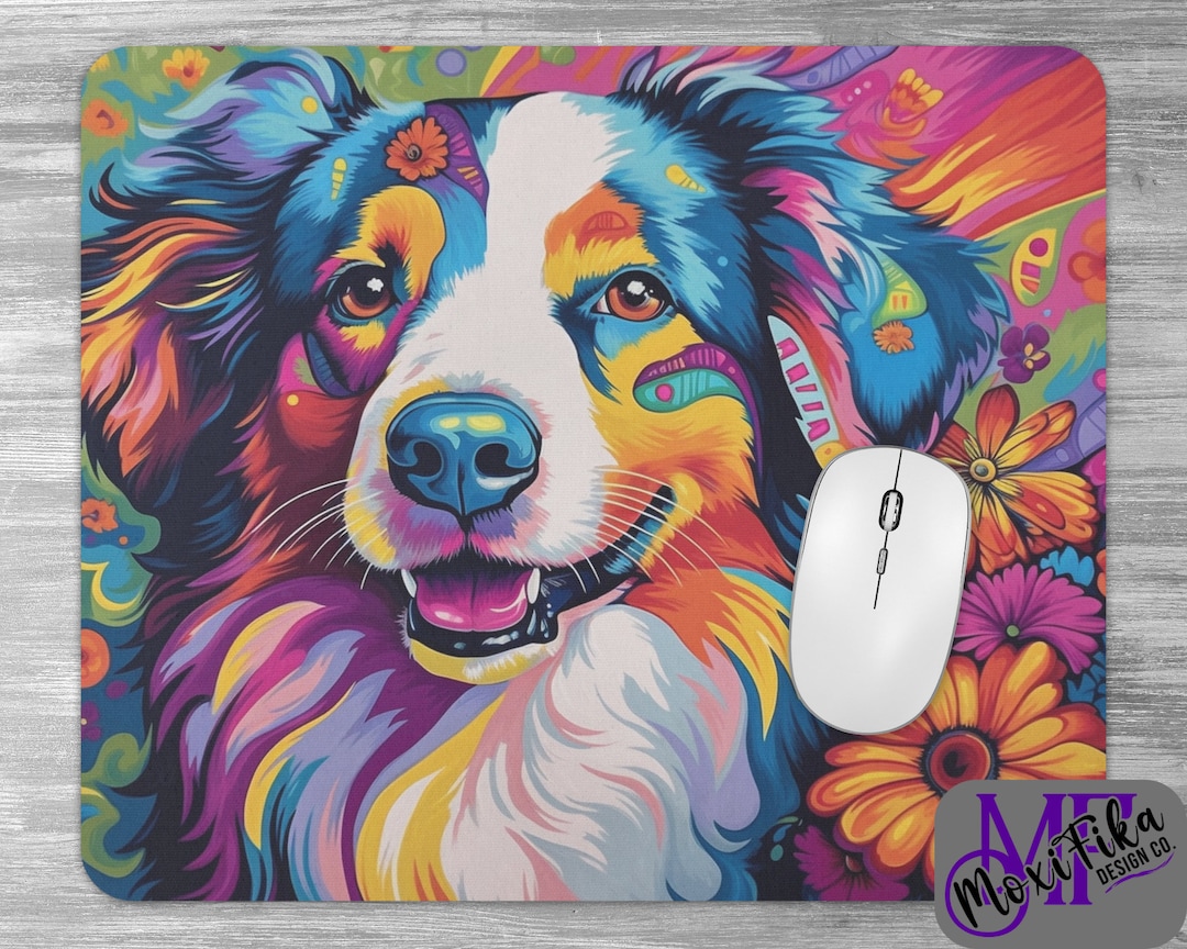Australian Shepherd Mouse Pad - Australian Shepherd Desk Mat - Aussie ...
