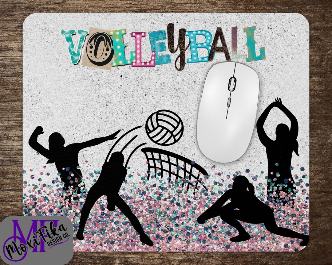 Volleyball Mouse Pad - Volleyball Desk Mat - Volleyball Gift ...
