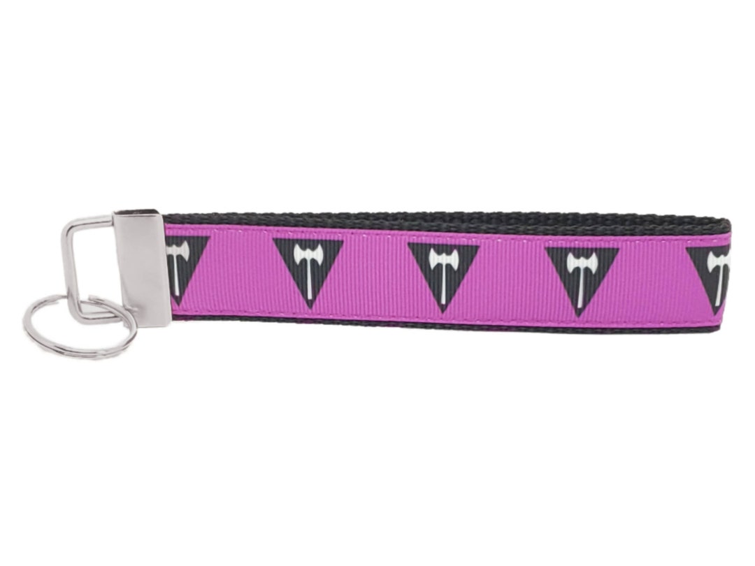 Labrys Lesbian Flag Keychain Labrys Flag Wristlet Labrys Key Fob Labrys