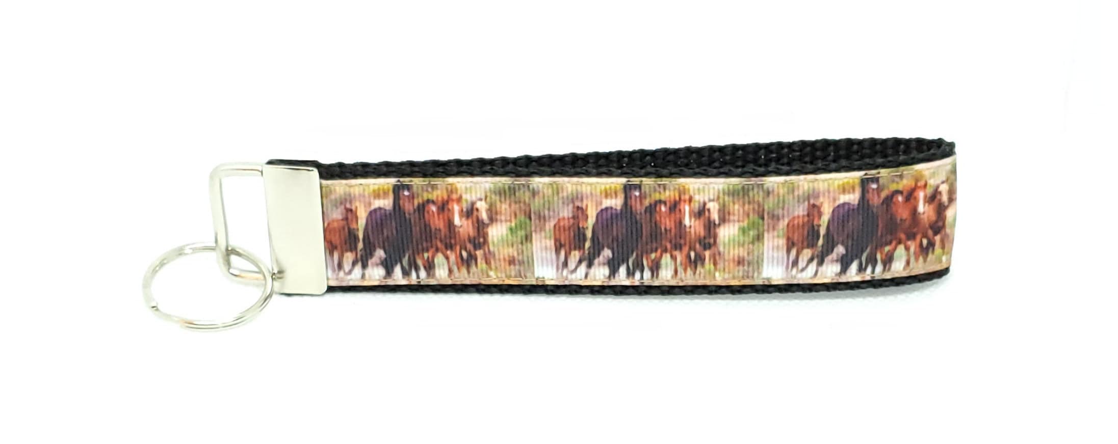 Horse Keychain Horse Key Fob Horse Wristlet Horse Key Ring | Etsy