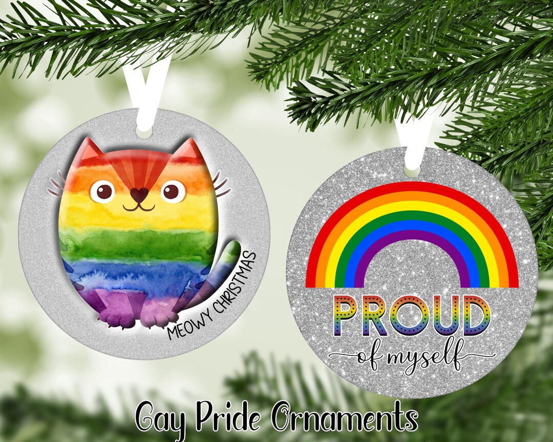 Gay Pride Ornament - Gay Pride Flag Christmas Ornament - Gay Pride Gift ...