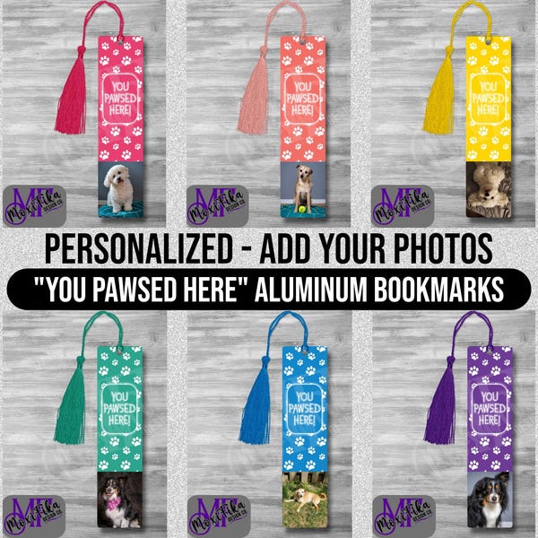 Paw Print Bookmark - Etsy