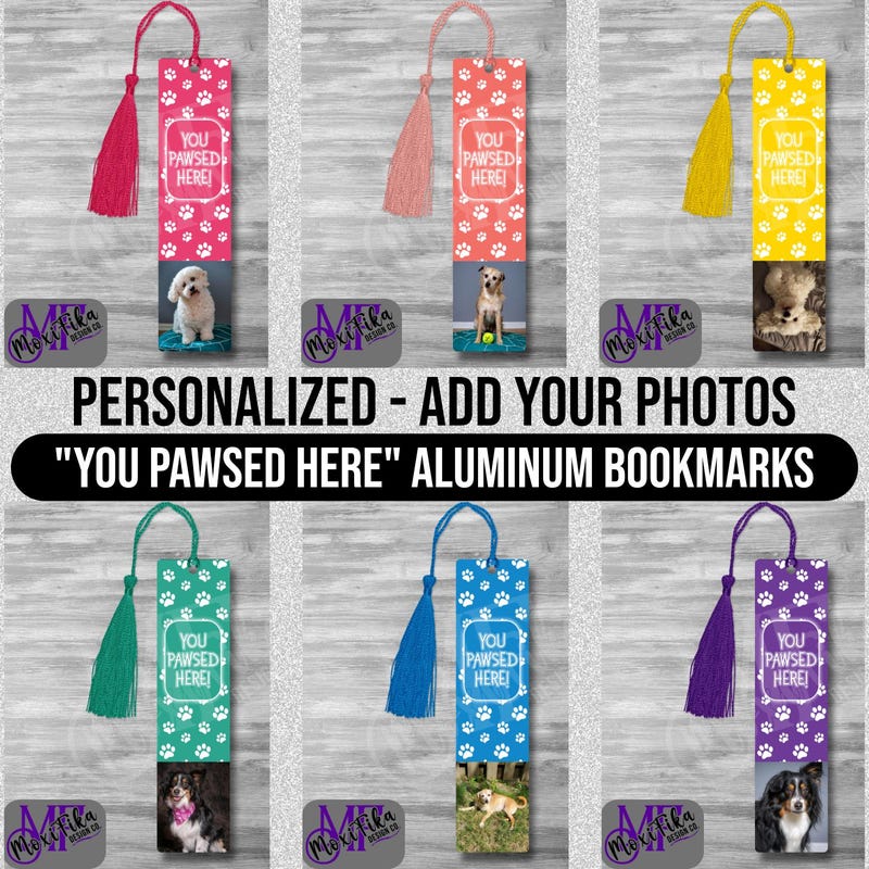 Paw Print Bookmark - Etsy