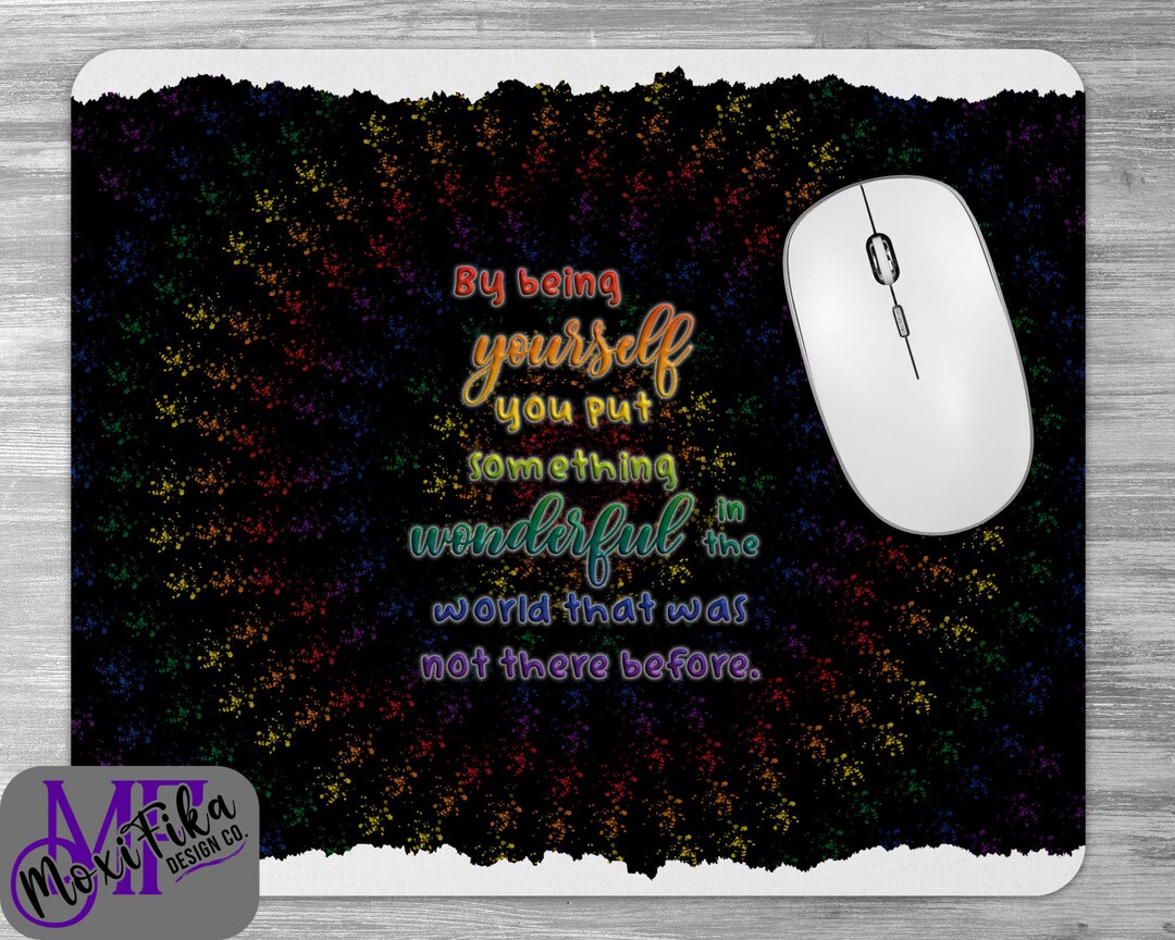 Gay Pride Mouse Pad - Gay Pride Desk Mat - Positive Affirmation Mouse ...
