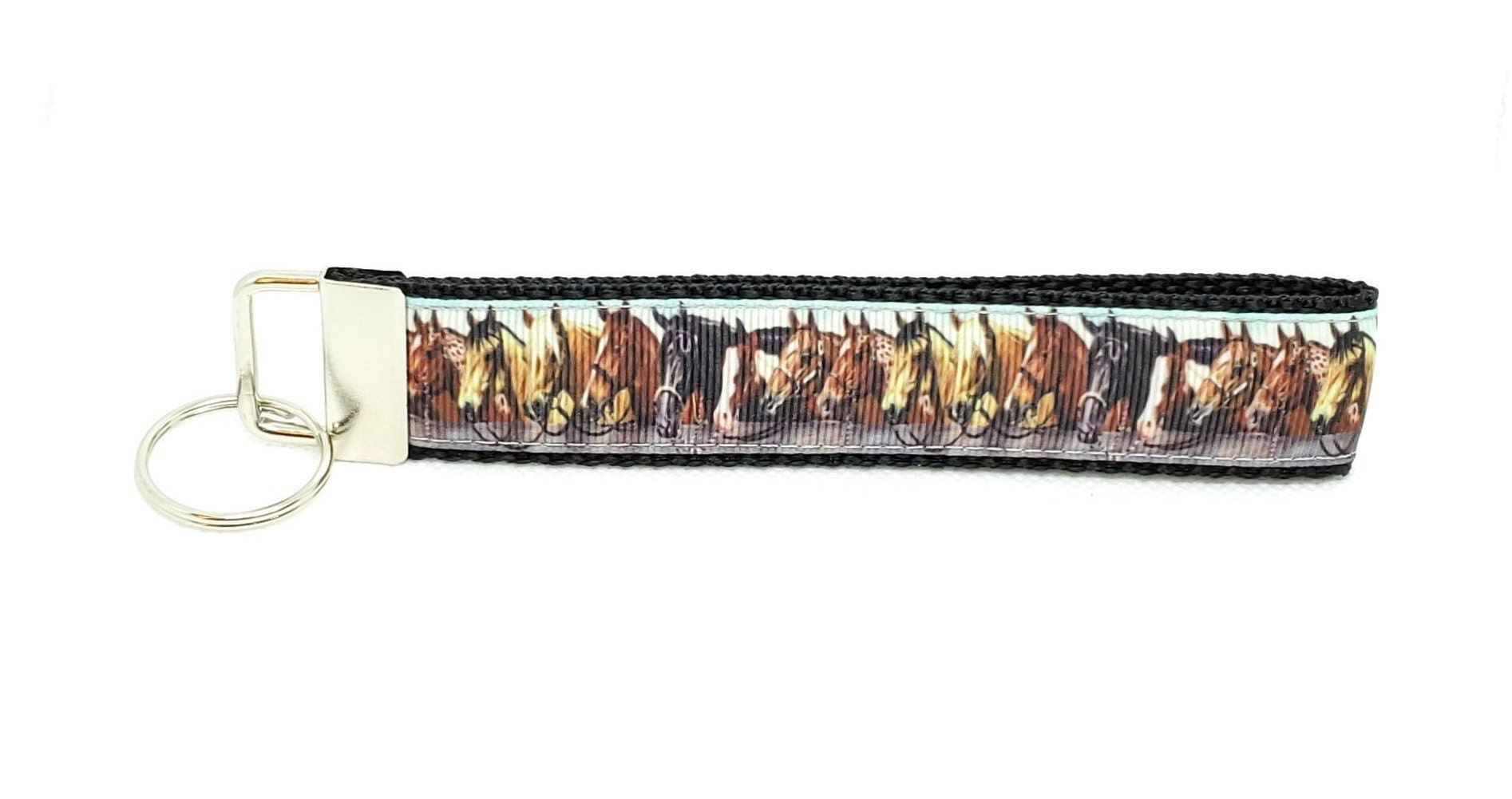Horse Keychain Horse Key Fob Horse Wristlet Horse Key Ring | Etsy