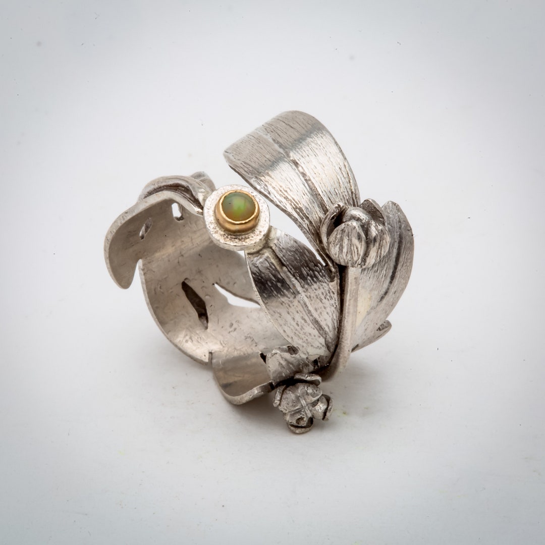 Botanical Ring Ruda Plant Rue Plant Botanical Statement Ring Australian ...