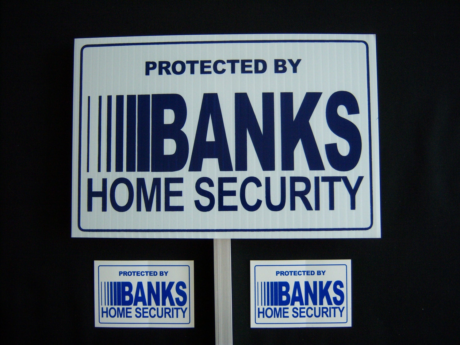 Bank Security Signs