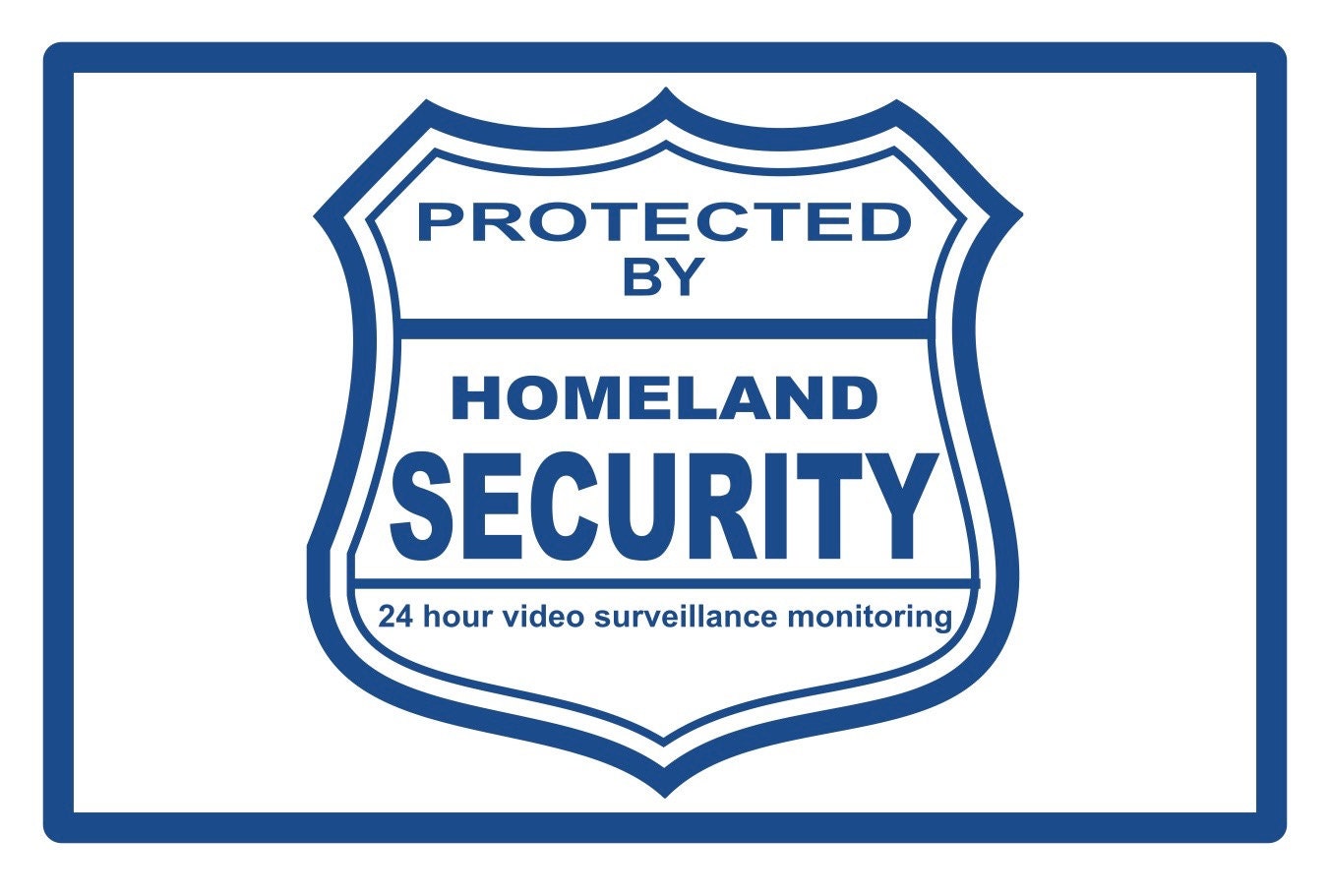 HOMELAND... Security Systems Sign 410 - Etsy