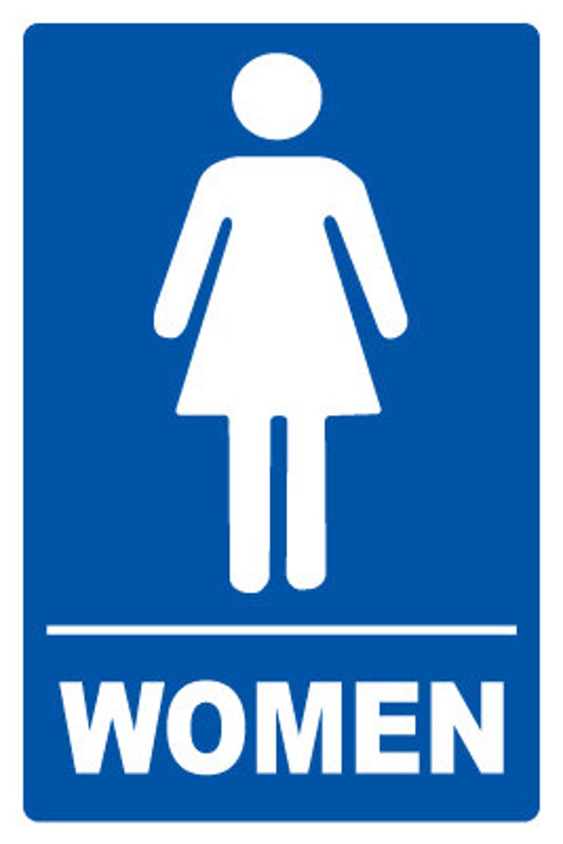 Woman Restroom...sign...pdf Download - Etsy