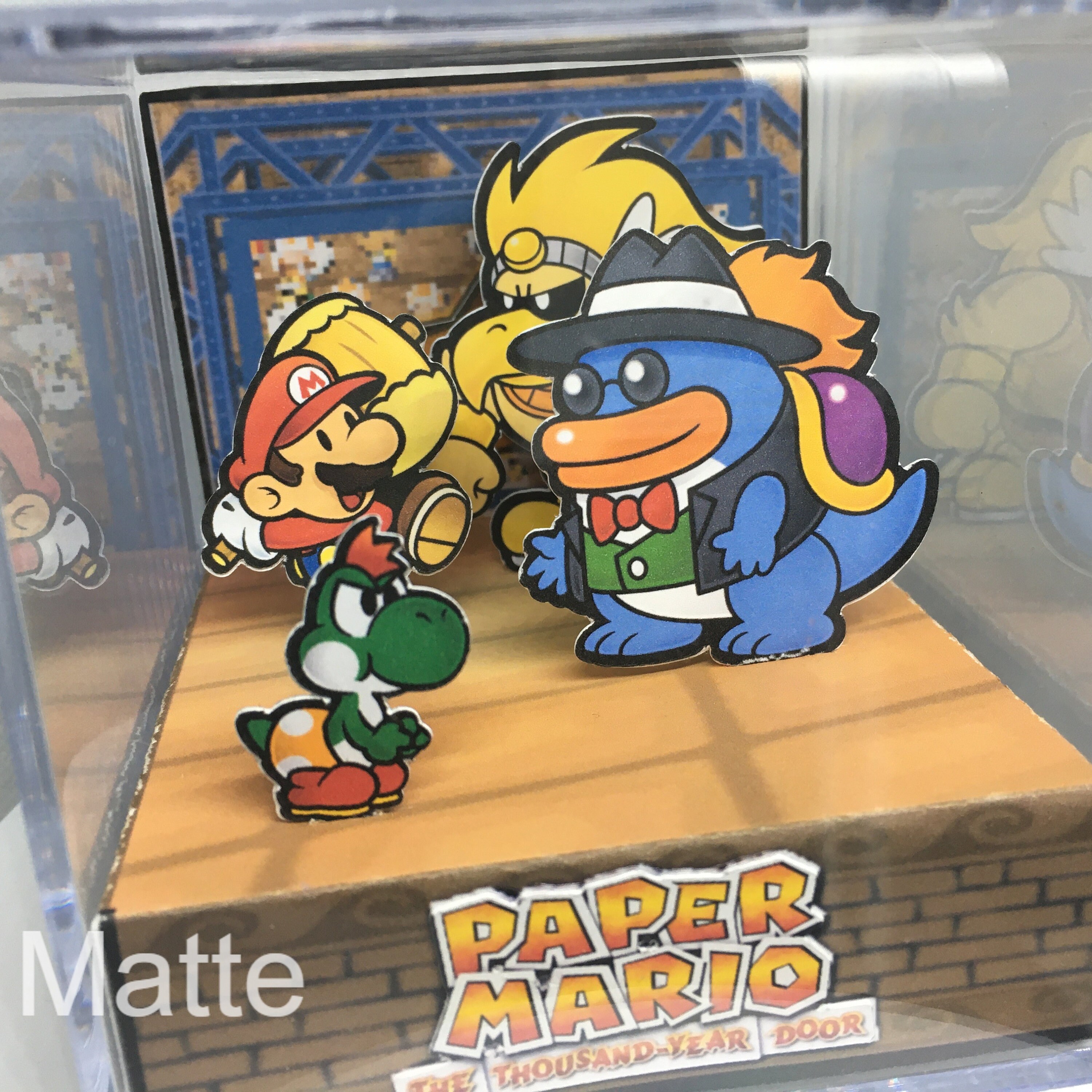 Paper Mario TTYD 3D diorama Pick Your Yoshi | Etsy
