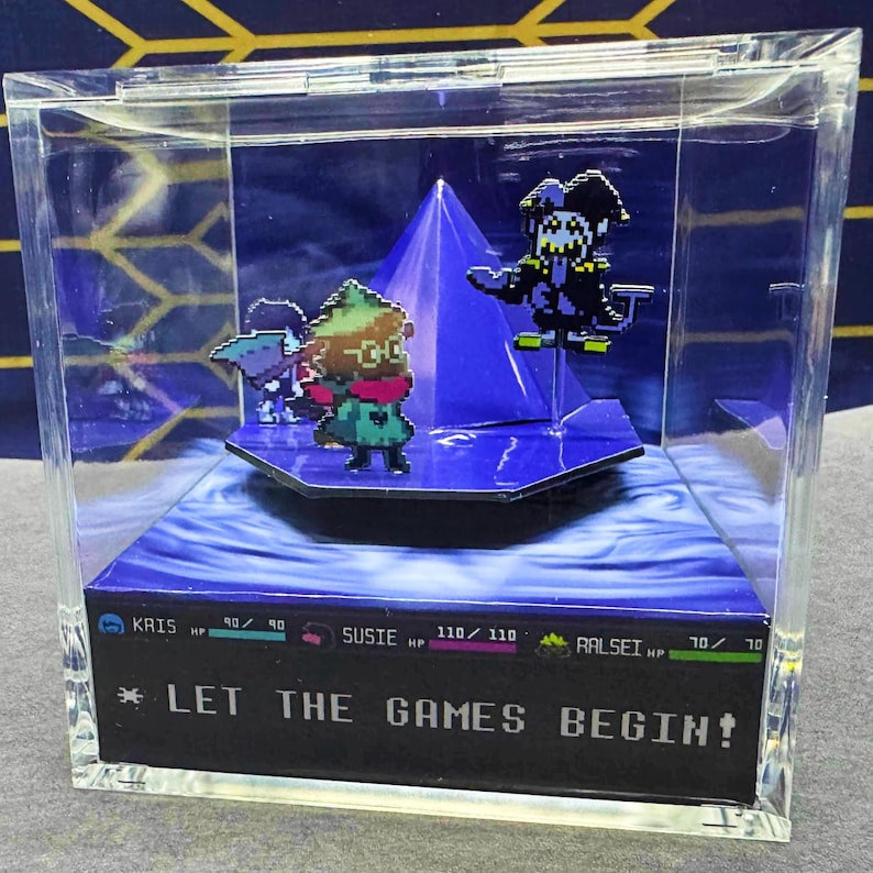 Deltarune - Jevil - diorama 3D - ¡CAOS, CAOS! - Etsy México