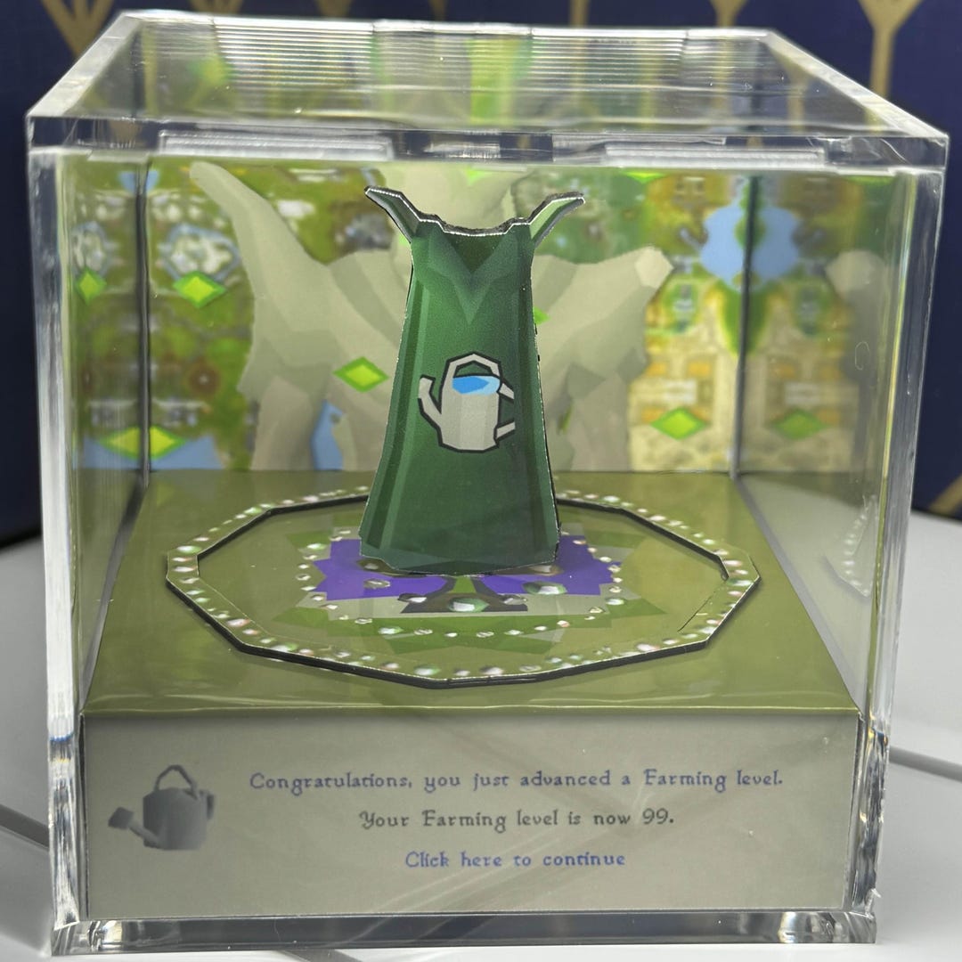 Runescape Cape Farming - 3D Diorama - Etsy