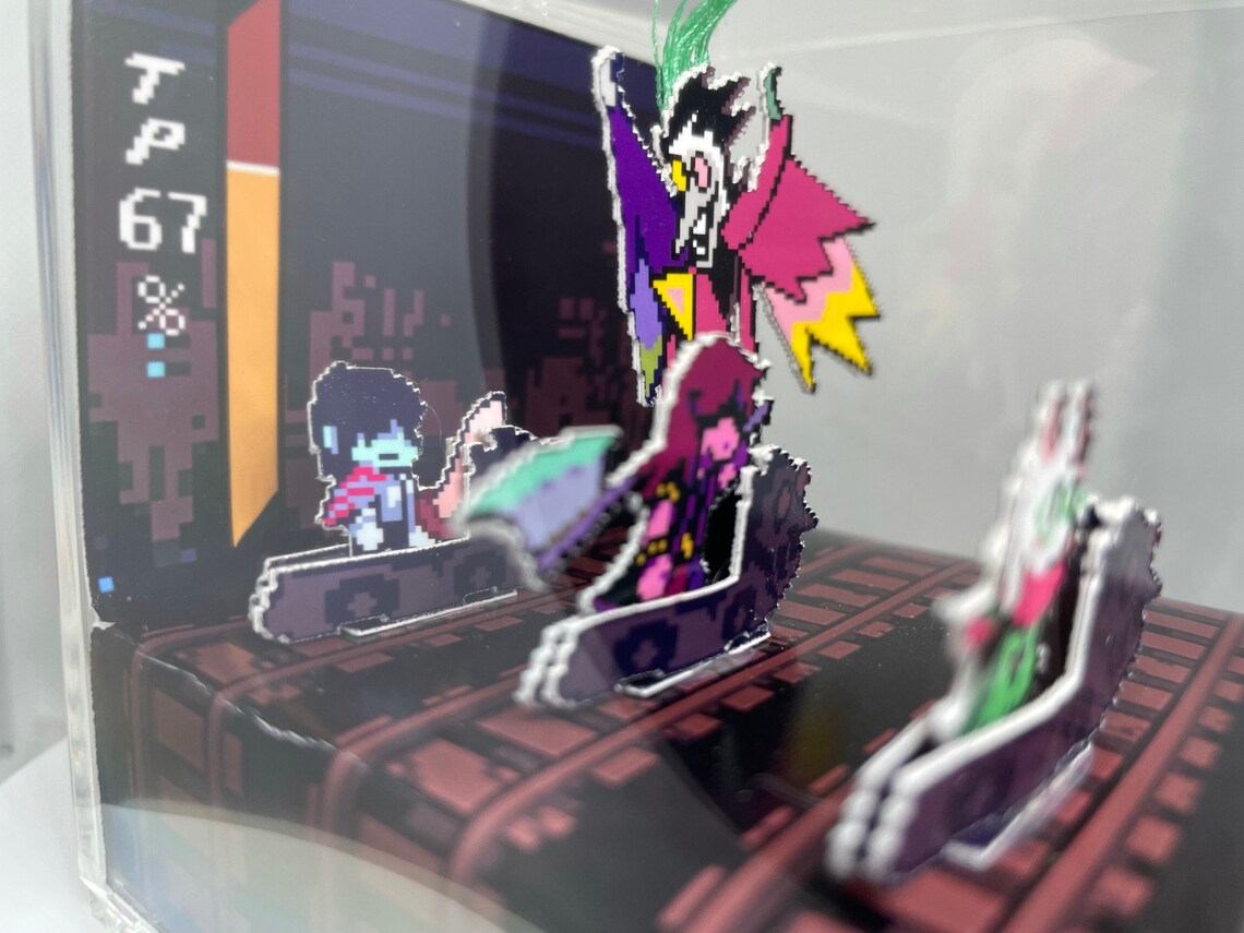 Deltarune Spamton Neo 3D Diorama BE A big Shot - Etsy