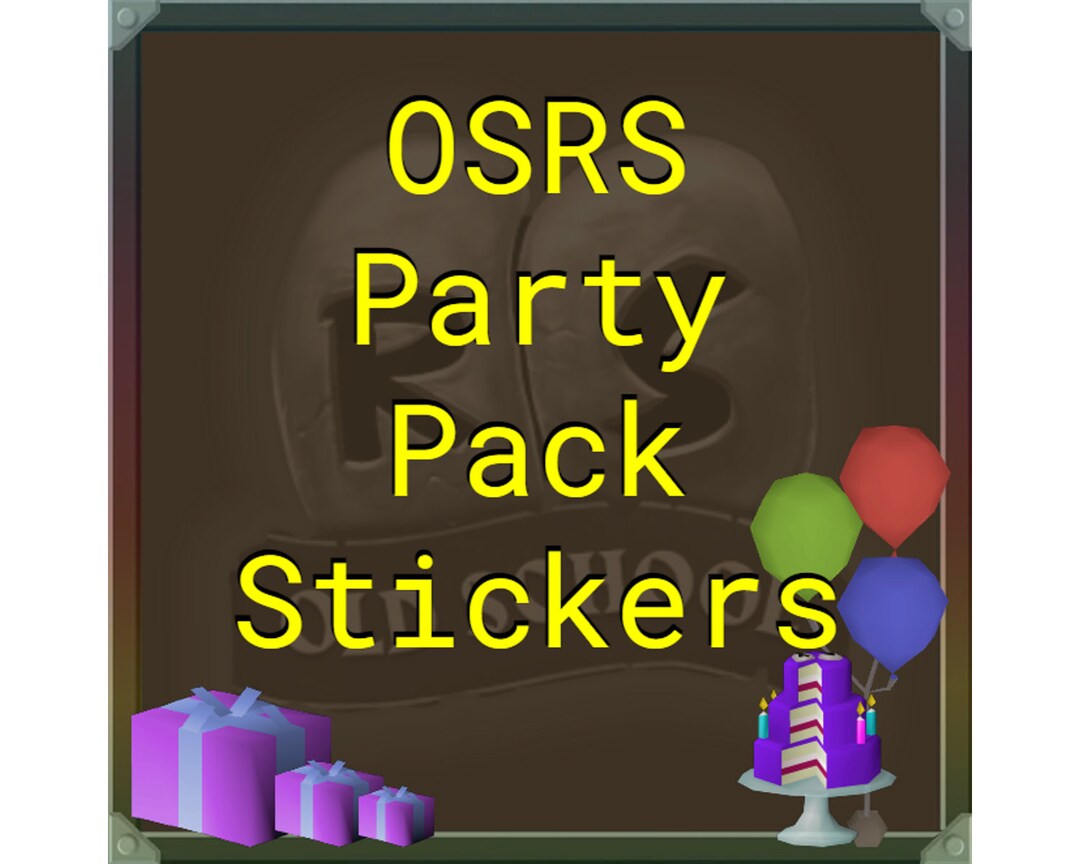 OSRS - Sticker Party Pack - Etsy