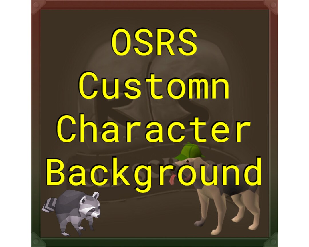 Modify an OSRS Order - Custom Background Option - Etsy