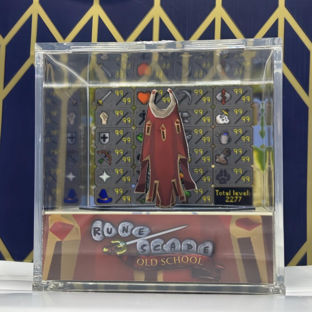 Runescape Cape Assembler, Max, or Masori - 3D Diorama (PRE-SAILING) - Etsy