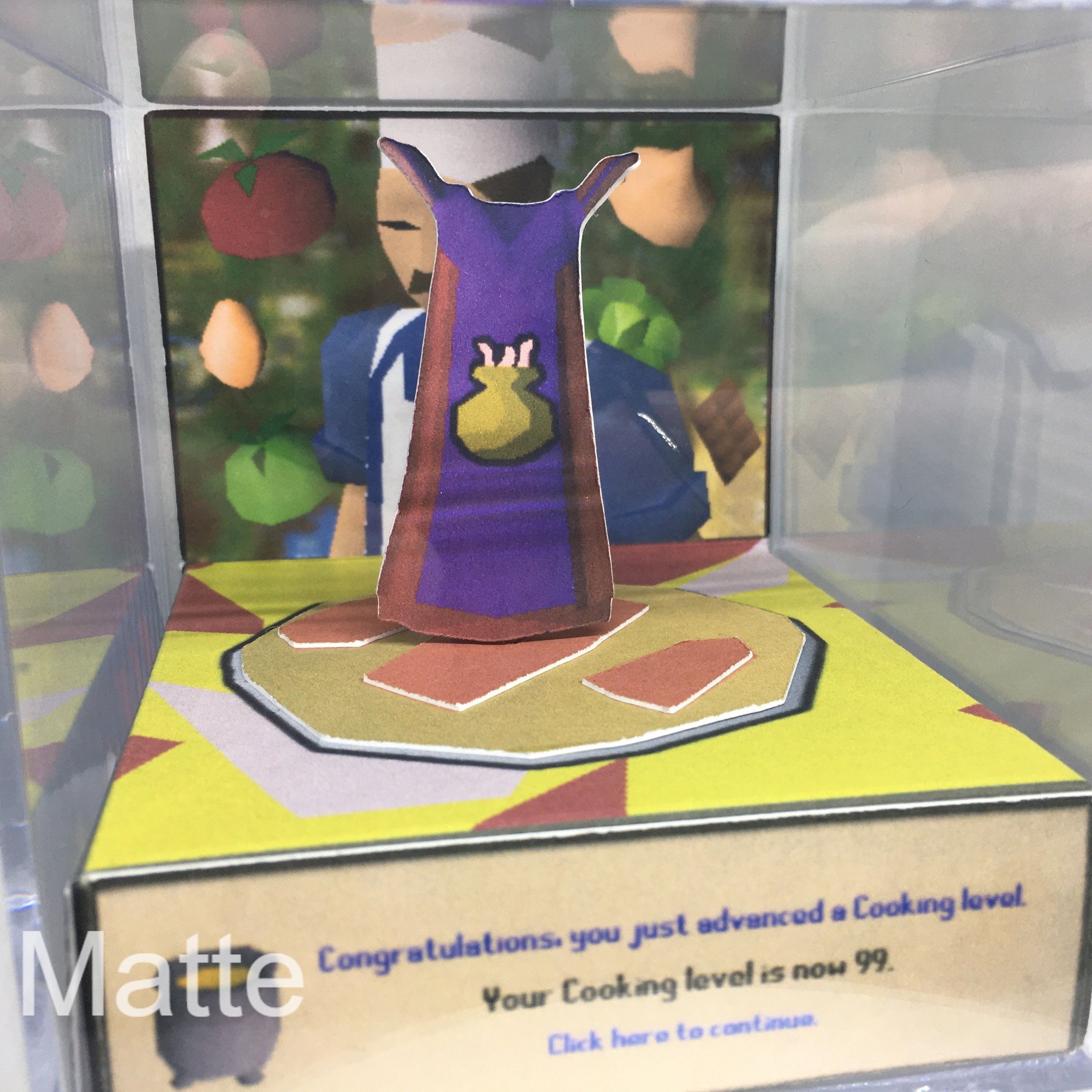 Runescape Cape Cooking 3D diorama | Etsy