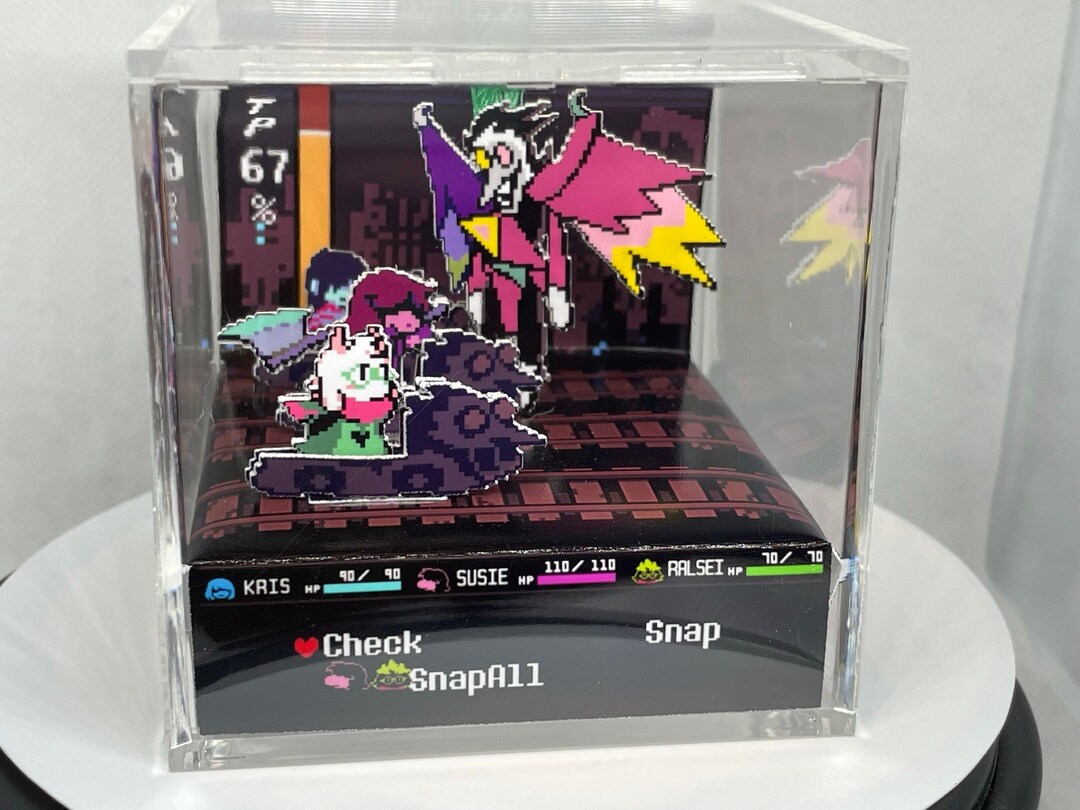 Deltarune Spamton Neo 3D Diorama BE A big Shot - Etsy