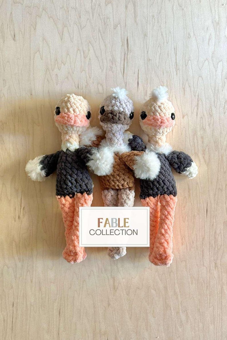 Ellie Ostrich CROCHET PATTERN (fable Collection) - Etsy