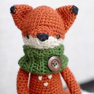 Forrest the Fox With Cowl CROCHET PATTERN - Etsy