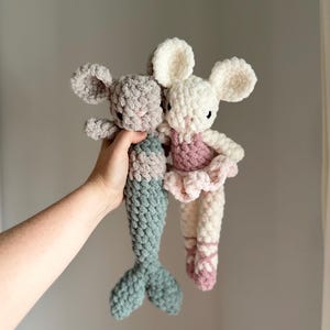 Brie Mouse + Mermaid Tail Mod CROCHET PATTERN (fable Collection) - Etsy