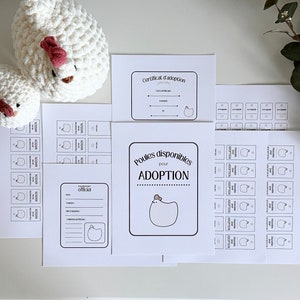 Mabel Chicken™ Adoption Kit Printable PDF (ENGLISH and FRENCH) - Etsy