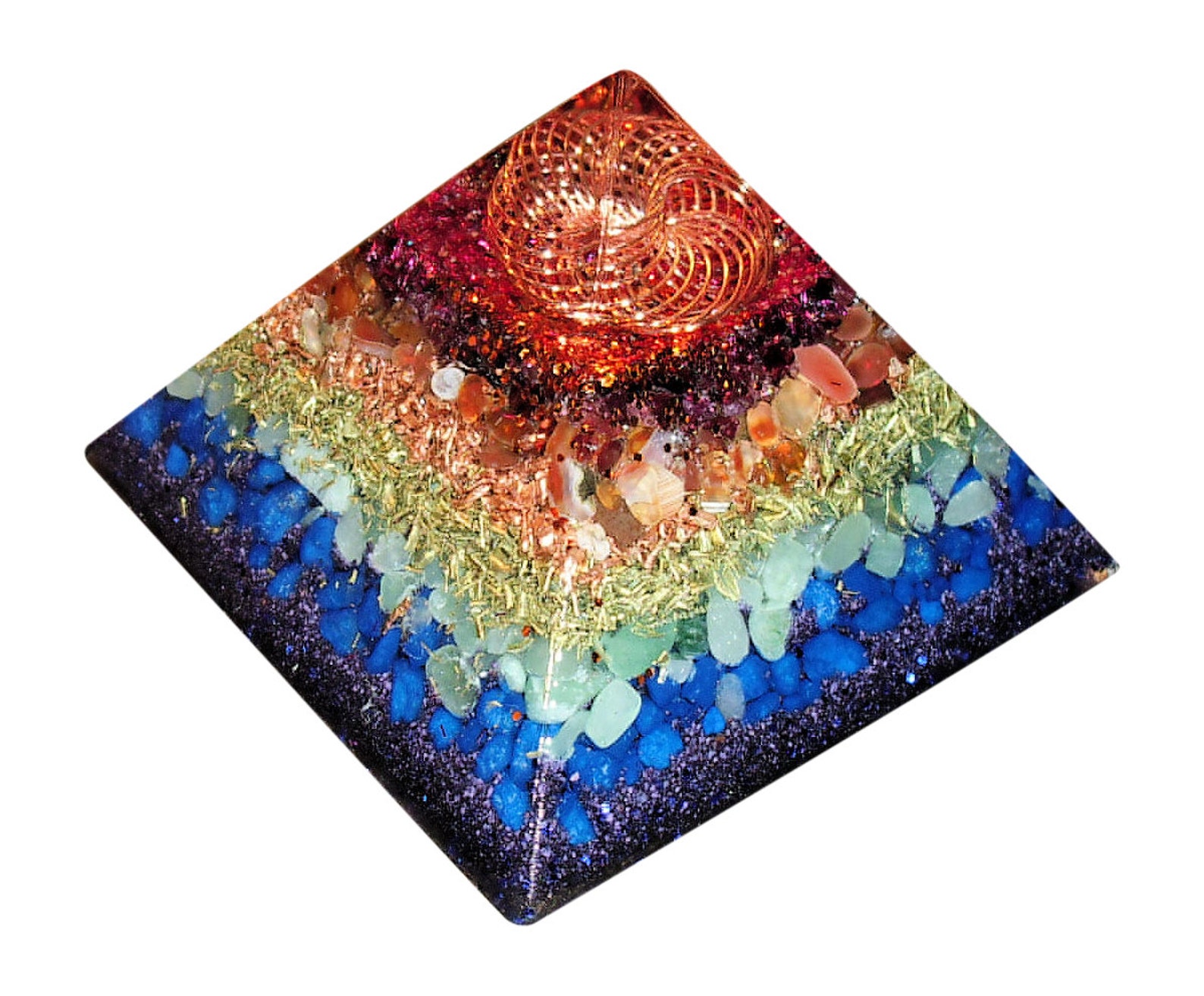 Good Day Sunshine Vortex Orgone Pyramid 3.5 Inch Base - Etsy