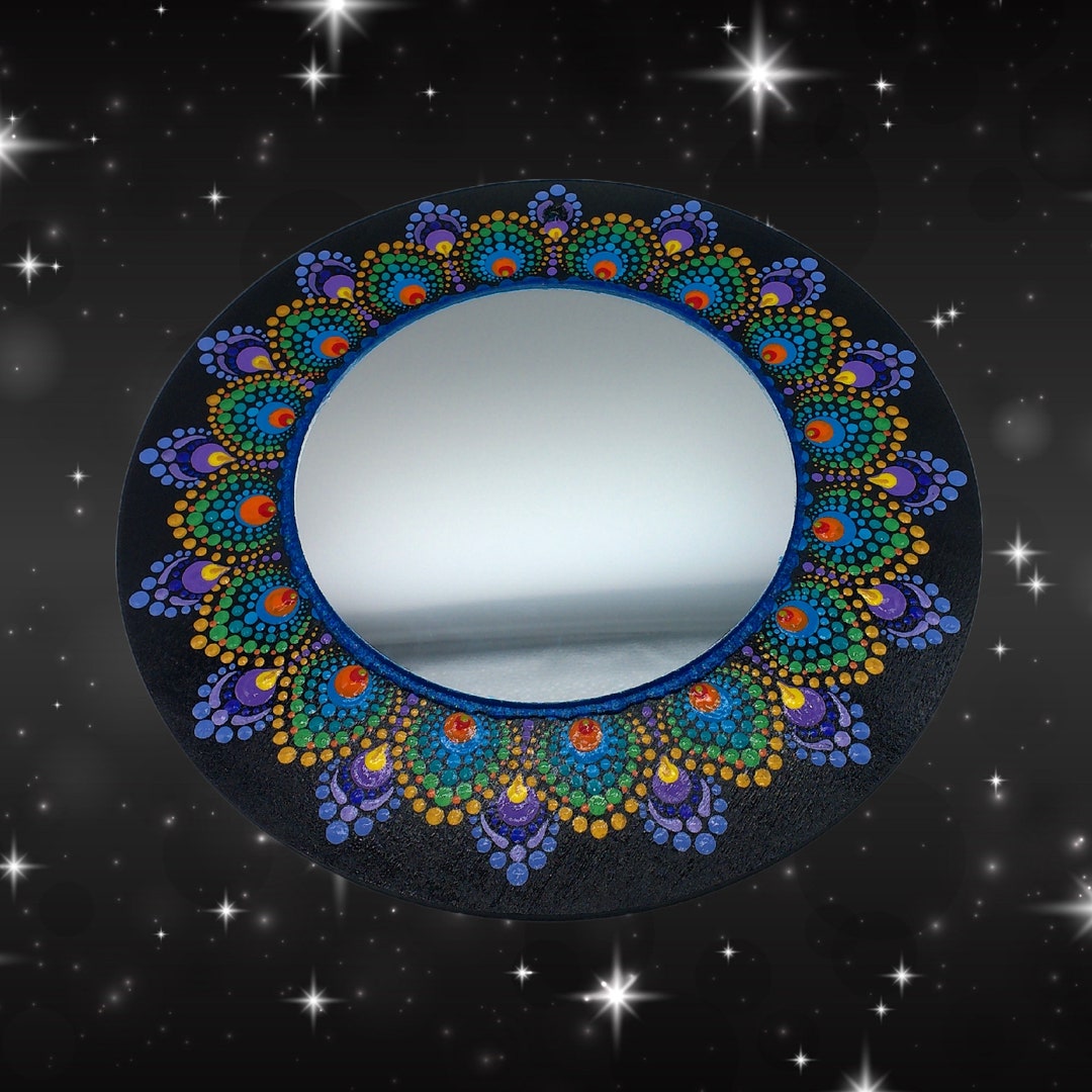 Mandala Mirror #1 - Dot Art Painting - Etsy