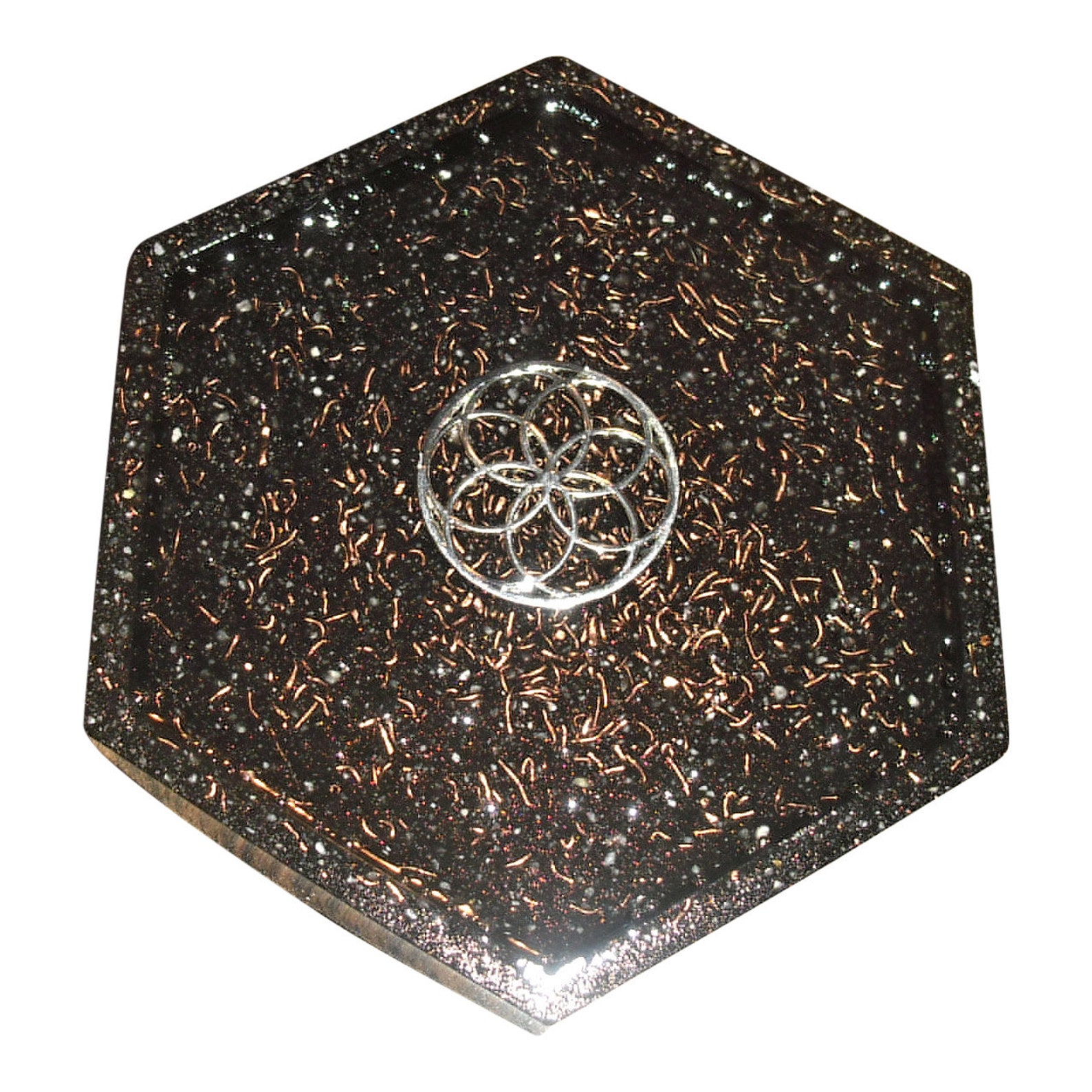 Orgone Water Charging Plate Geometric Charging Plate With | Etsy