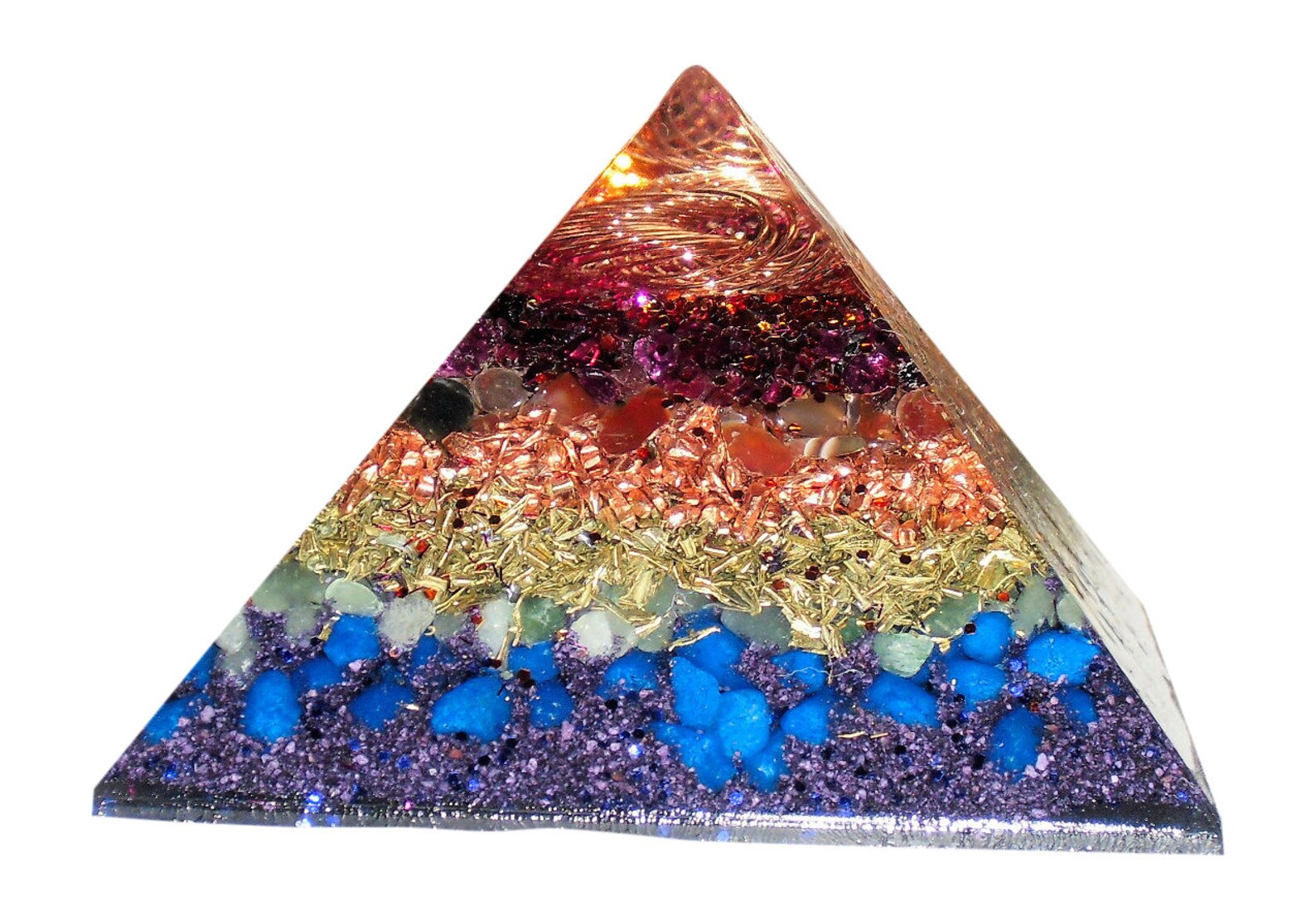 Good Day Sunshine Vortex Orgone Pyramid 3.5 Inch Base - Etsy