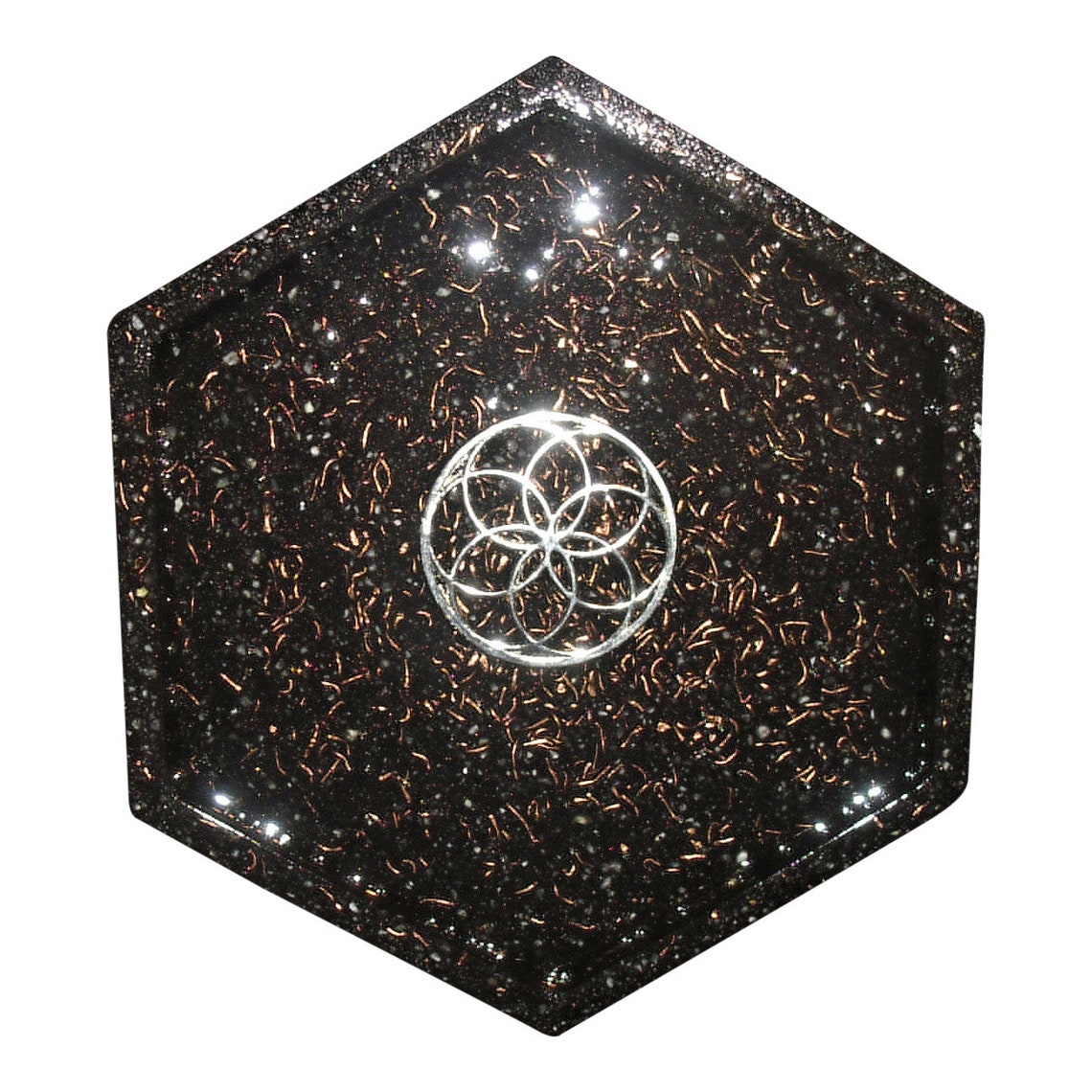 Orgone Water Charging Plate Geometric Charging Plate With | Etsy