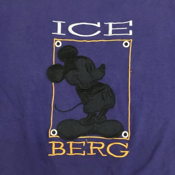 Vintage Iceberg x Mickey Mouse Embroidered T Shirt Si… - Gem