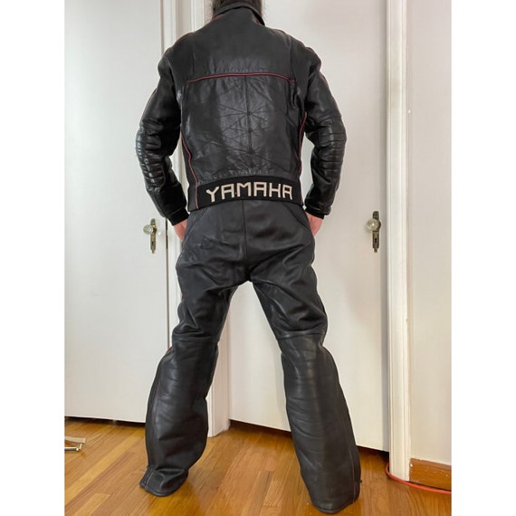 Vintage Yamaha Maxim Wear Leather Jacket and Bib Over… - Gem