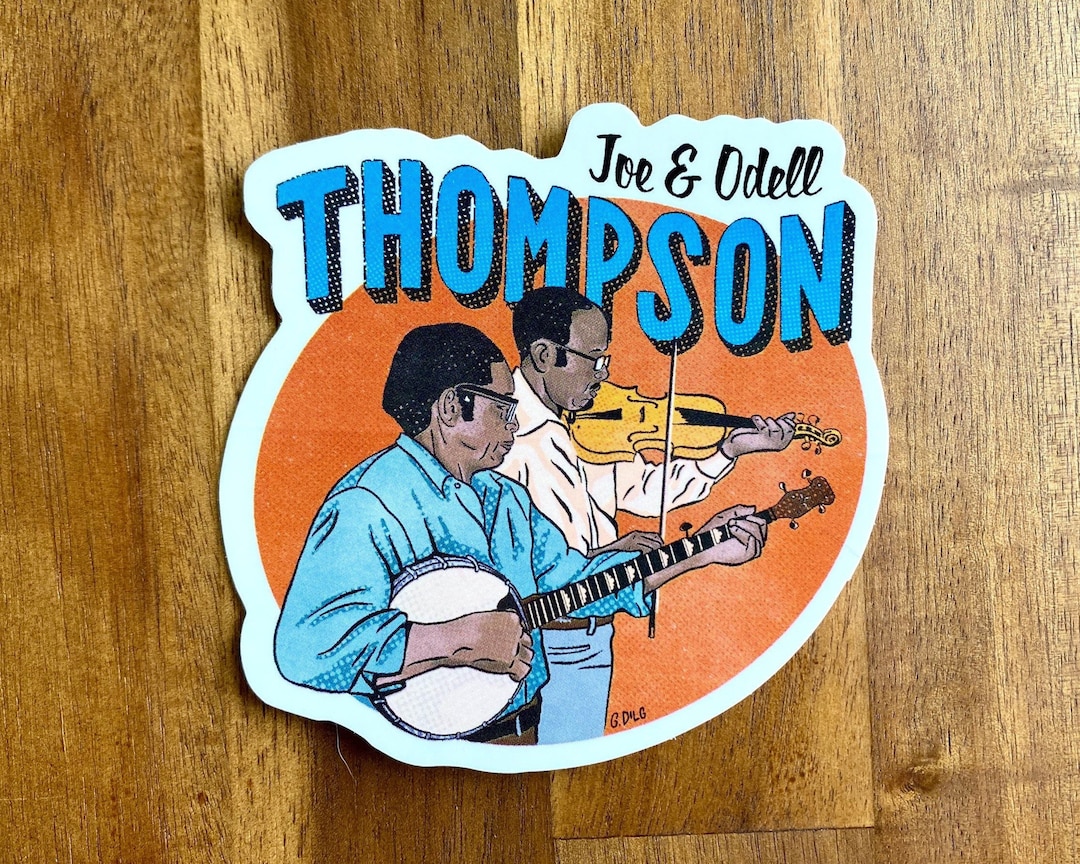 Joe and Odell Thompson Screenprint Sticker - Etsy