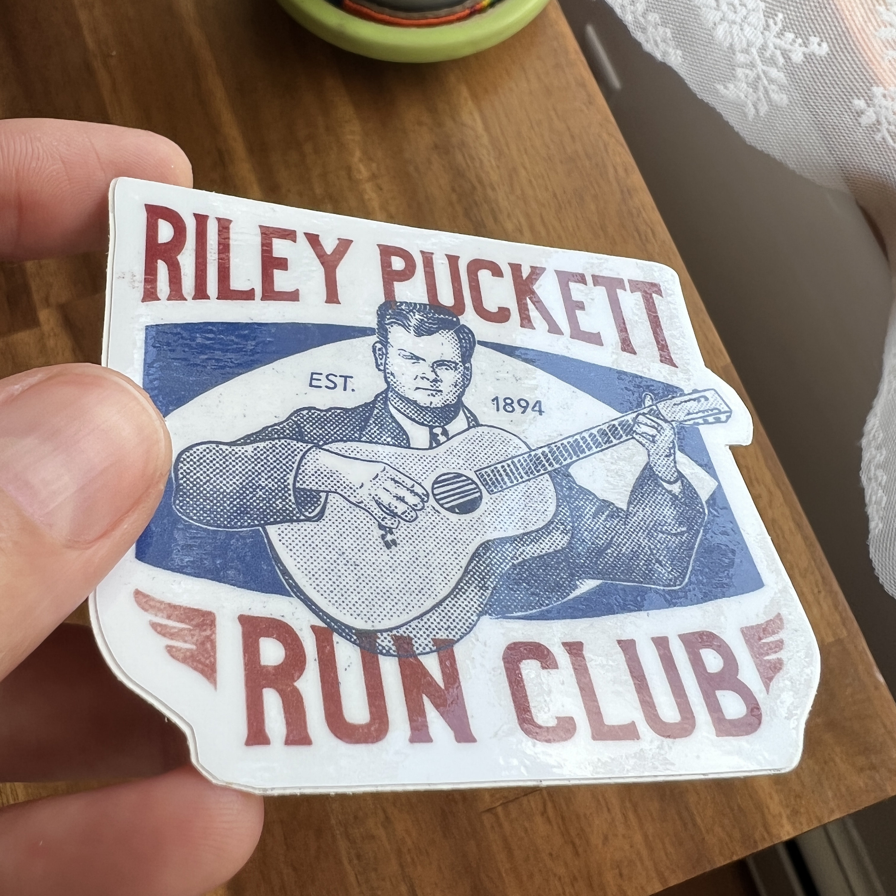 Riley Puckett Run Club Sticker - Etsy