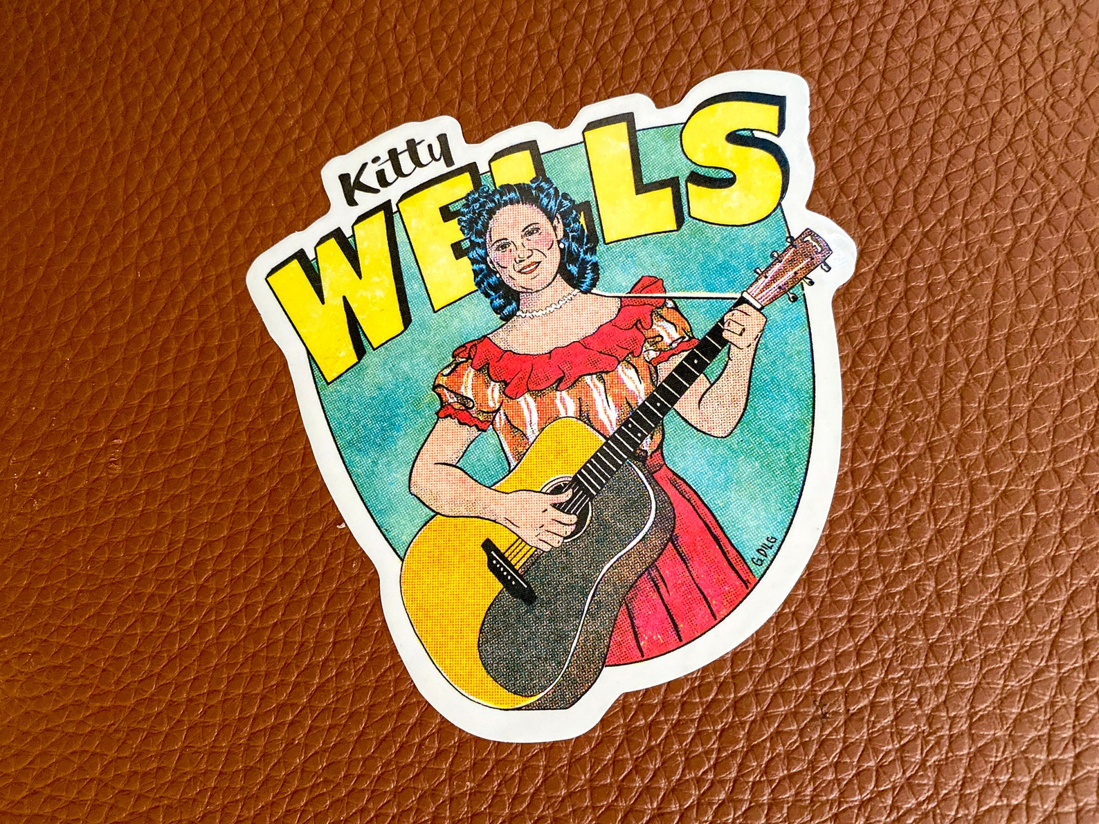 Kitty Wells Screenprint Sticker Decal - Etsy