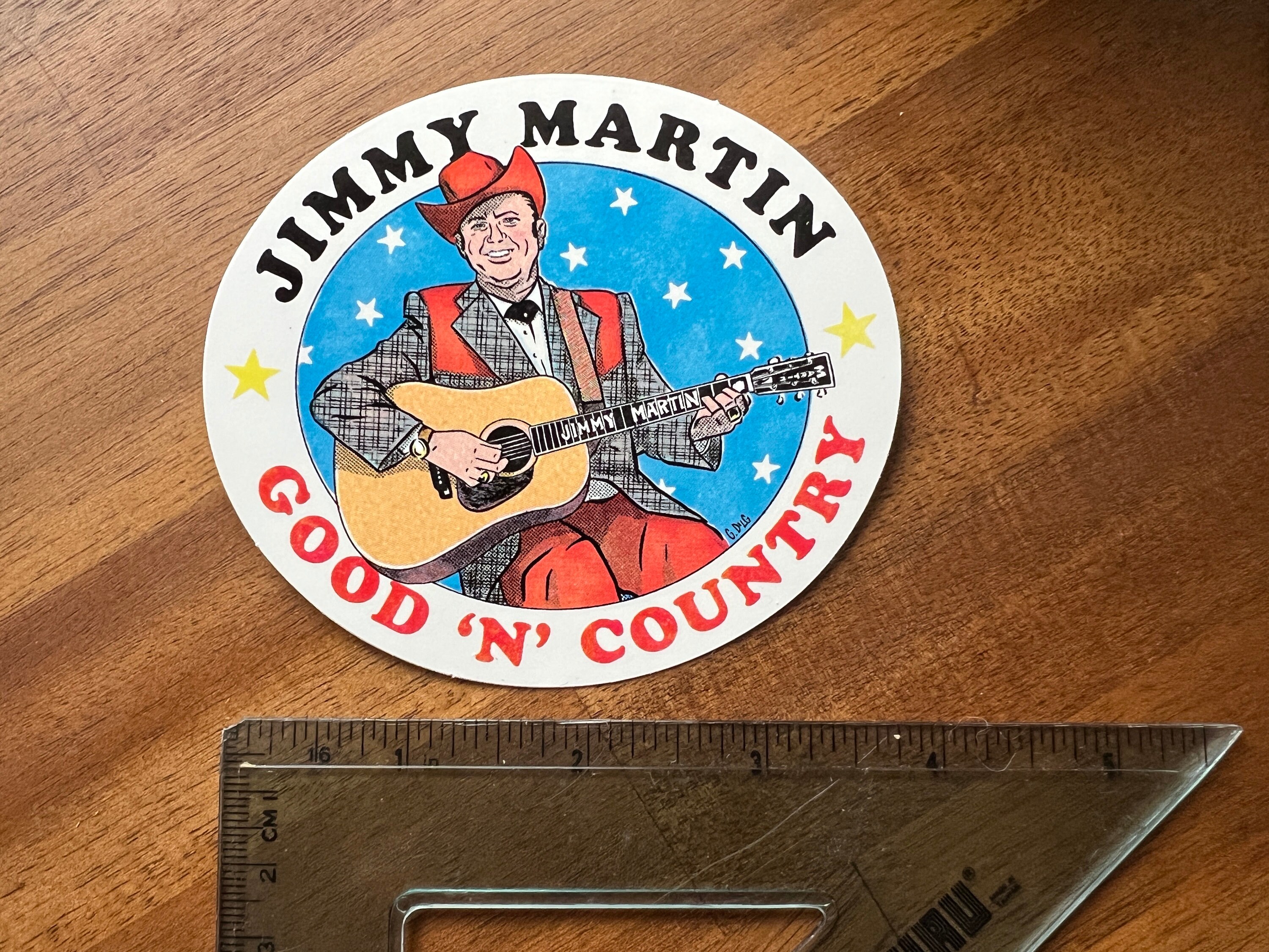 Jimmy Martin Screenprint Sticker Decal - Etsy