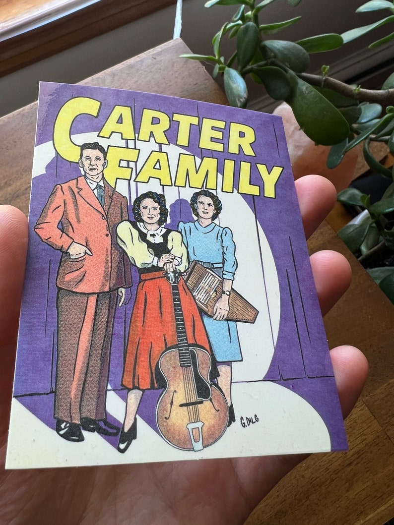 Carter Family Screenprint Sticker Decal - Etsy
