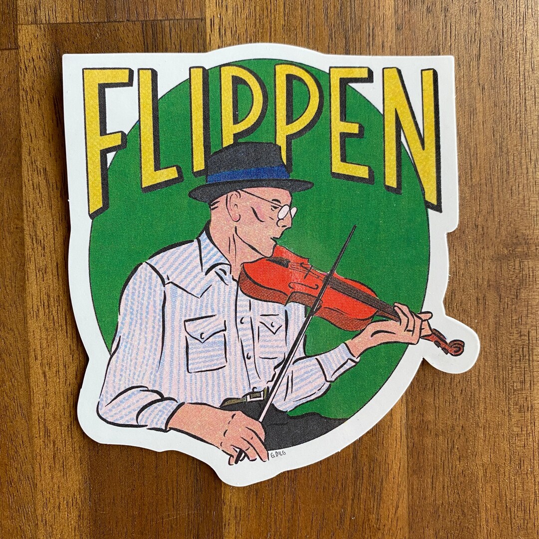 Benton Flippen Screenprint Sticker - Etsy