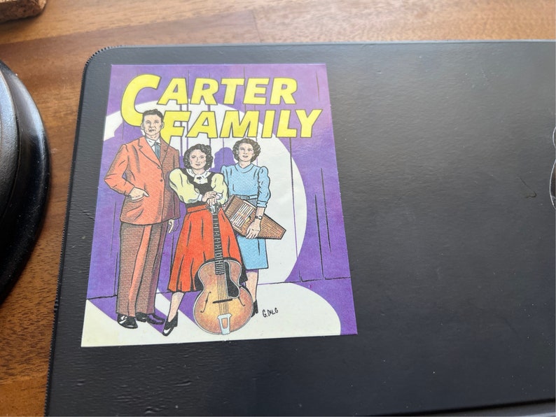 Carter Family Screenprint Sticker Decal - Etsy