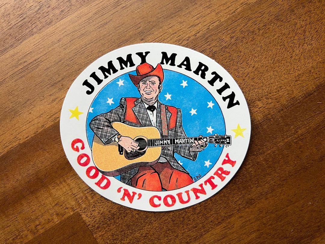 Jimmy Martin Screenprint Sticker Decal - Etsy