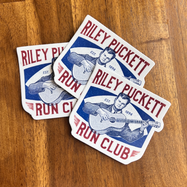 Riley Puckett Run Club Sticker - Etsy
