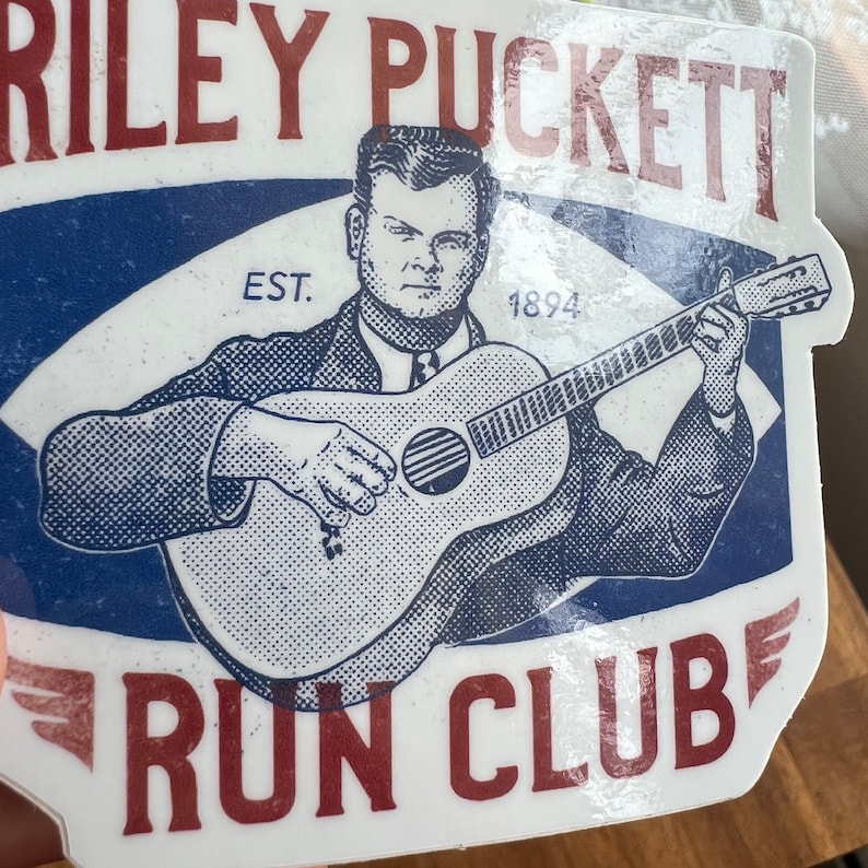 Riley Puckett Run Club Sticker - Etsy